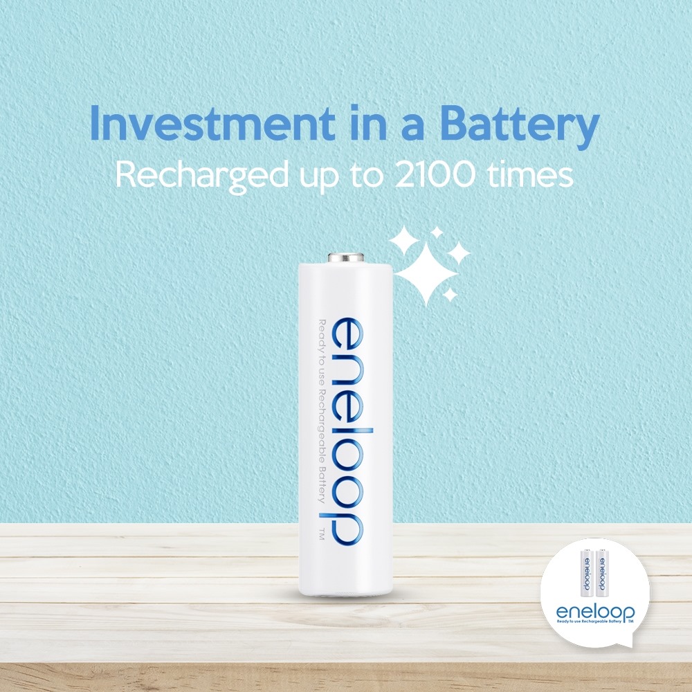 Pin Eneloop Panasonic AA 2000mAh BK-3MCCE Vỉ 2 Viên - Pin Panasonic ...