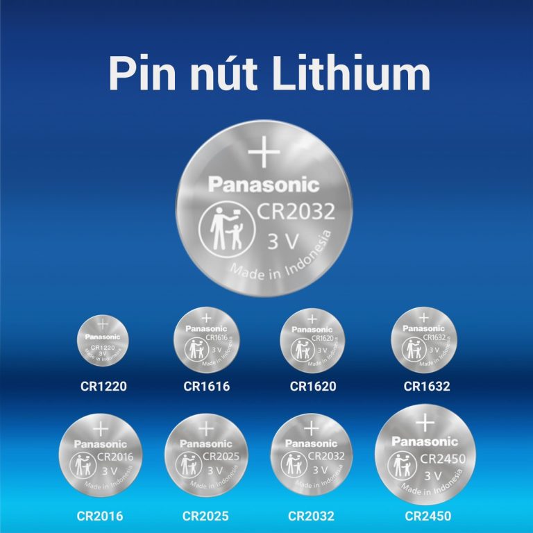 Pin CR2450 Panasonic Lithium 3V Vỉ 5 Viên Chính Hãng - Pin Panasonic